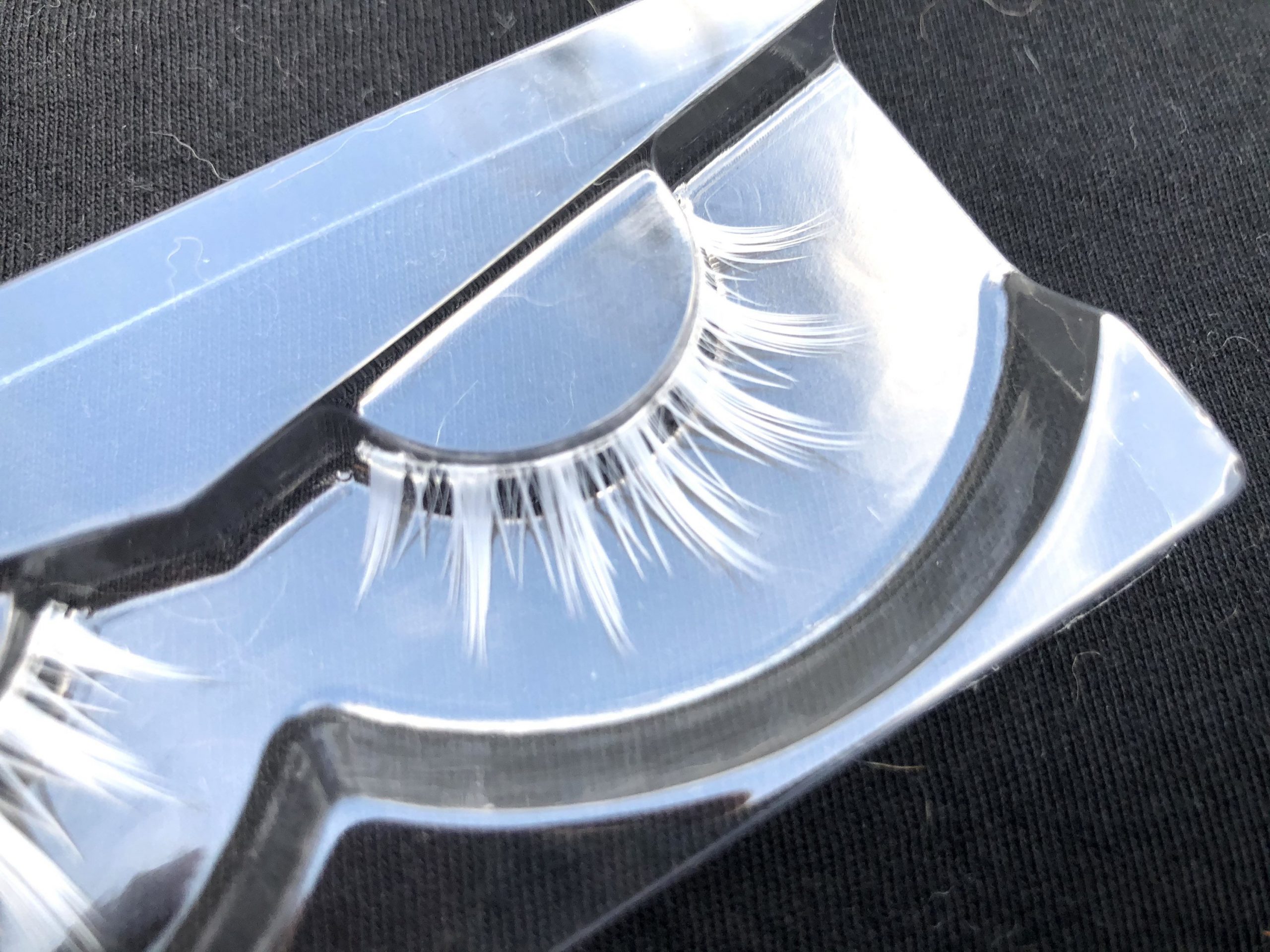 Wilma White False Lashes Eyelashes - Diamond Pearl