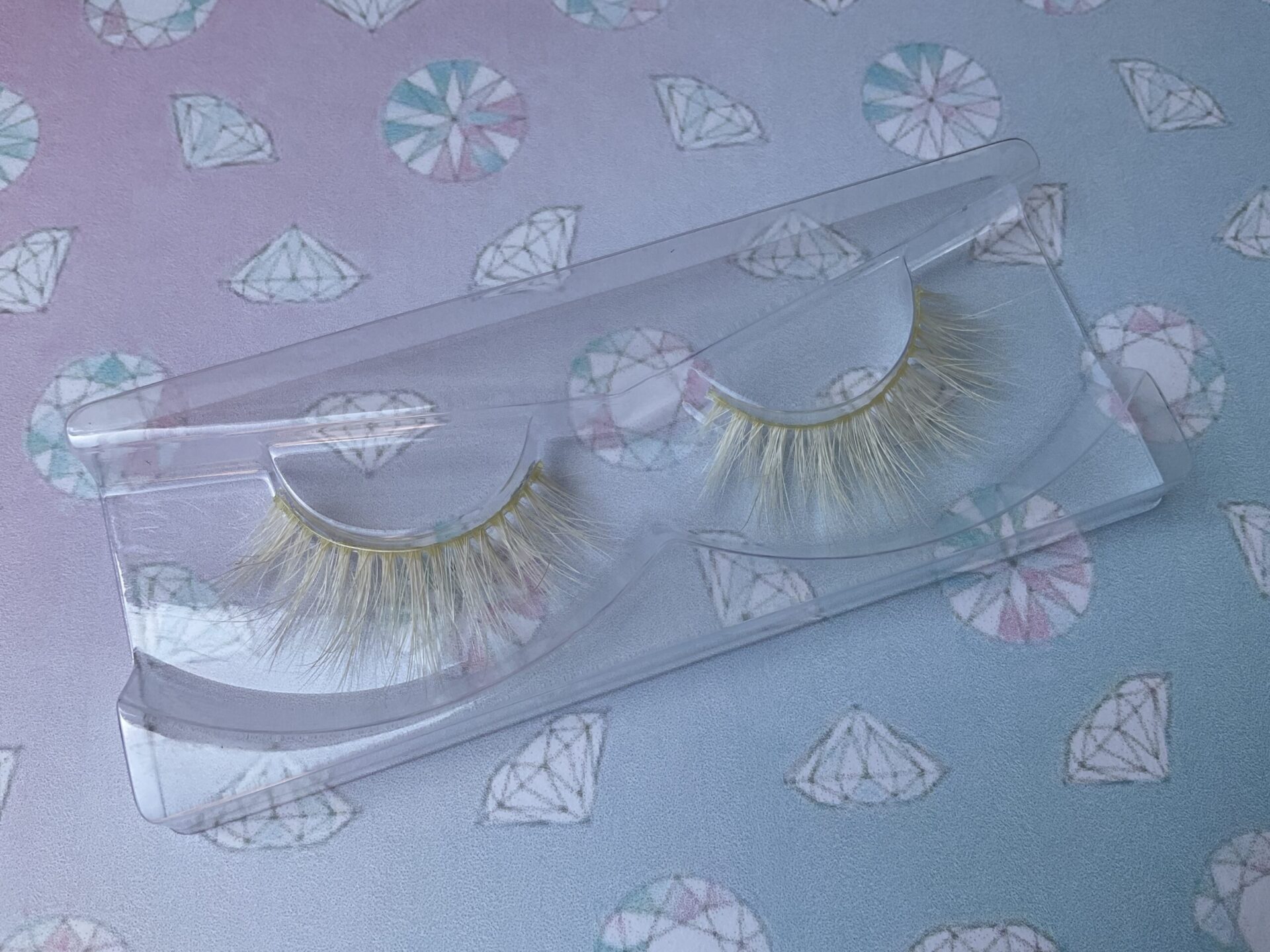 Blanca White Blonde False Lashes - Diamond Pearl